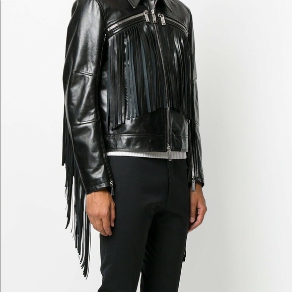 DSQUARED | Jackets & Coats | Dsquared2 Fringed Leather Jacket | Poshmark